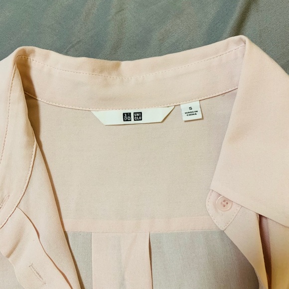 Uniqlo | Tops | Uniqlo Blush Pink Shirt | Poshmark